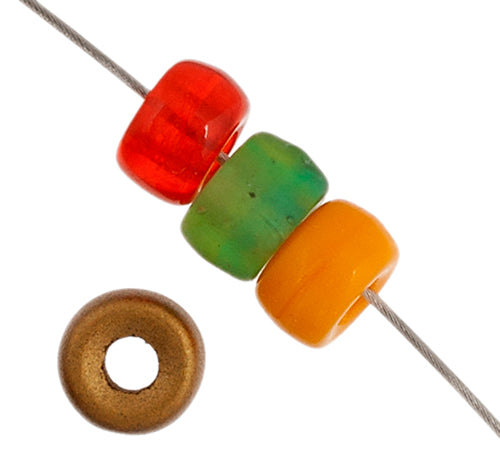 Glass Mini Crow Bead 6mm Multi/Opaque — Cosplay Supplies Inc