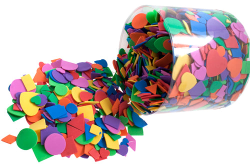 EVA Foam Shapes 1/2lb Tub Assorted Sizes & Colors — Cosplay Supplies Inc