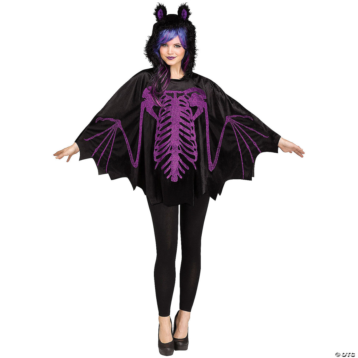 Adults Hooded Bat Poncho — Cosplay Supplies Inc