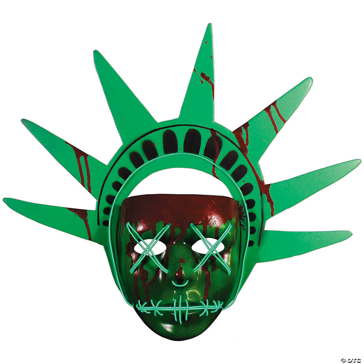 The Purge™ Lady Liberty Light- Up Mask — Cosplay Supplies Inc