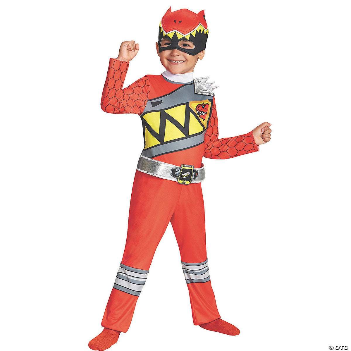 Child Classic Mighty Morphin Power Rangers Red Ranger Dino Costume ...