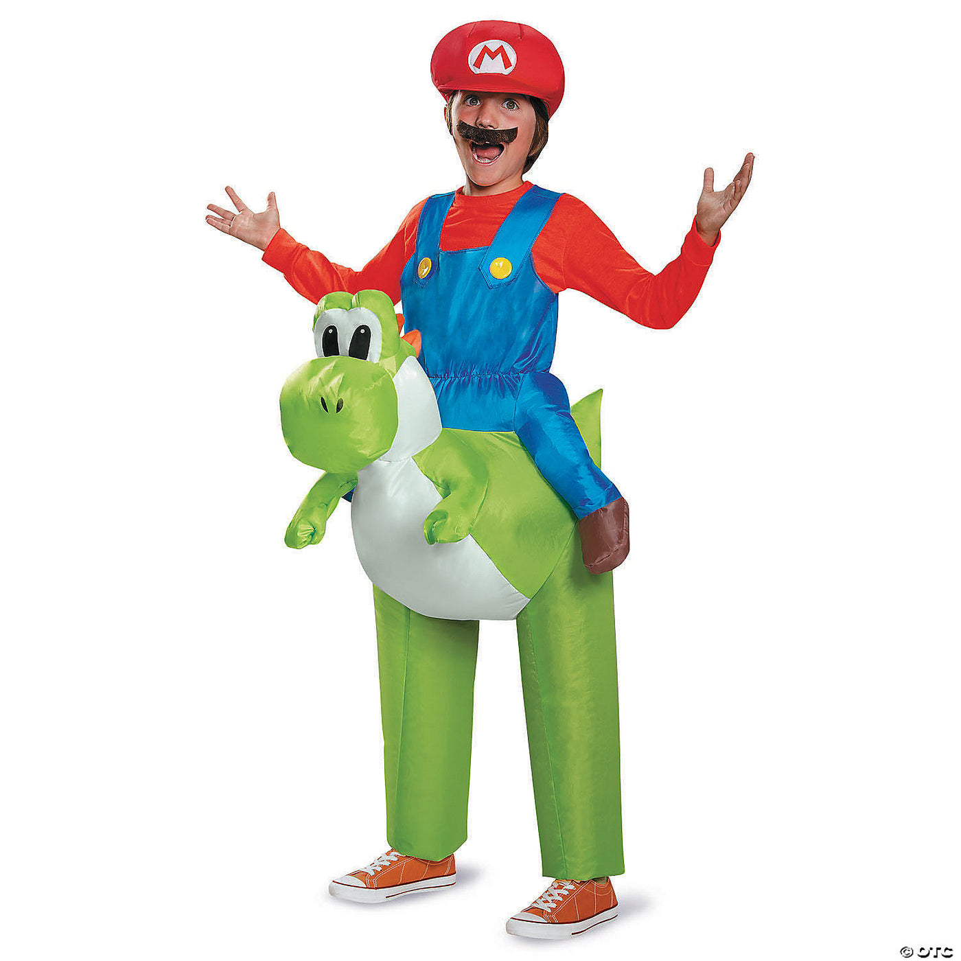 Child Super Mario Bros. Mario Riding Yoshi Costume — Cosplay Supplies Inc