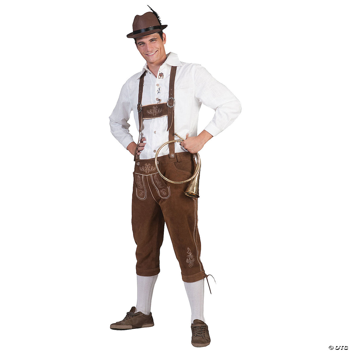 Men's Brown Tirol Bernd Pants — Cosplay Supplies Inc