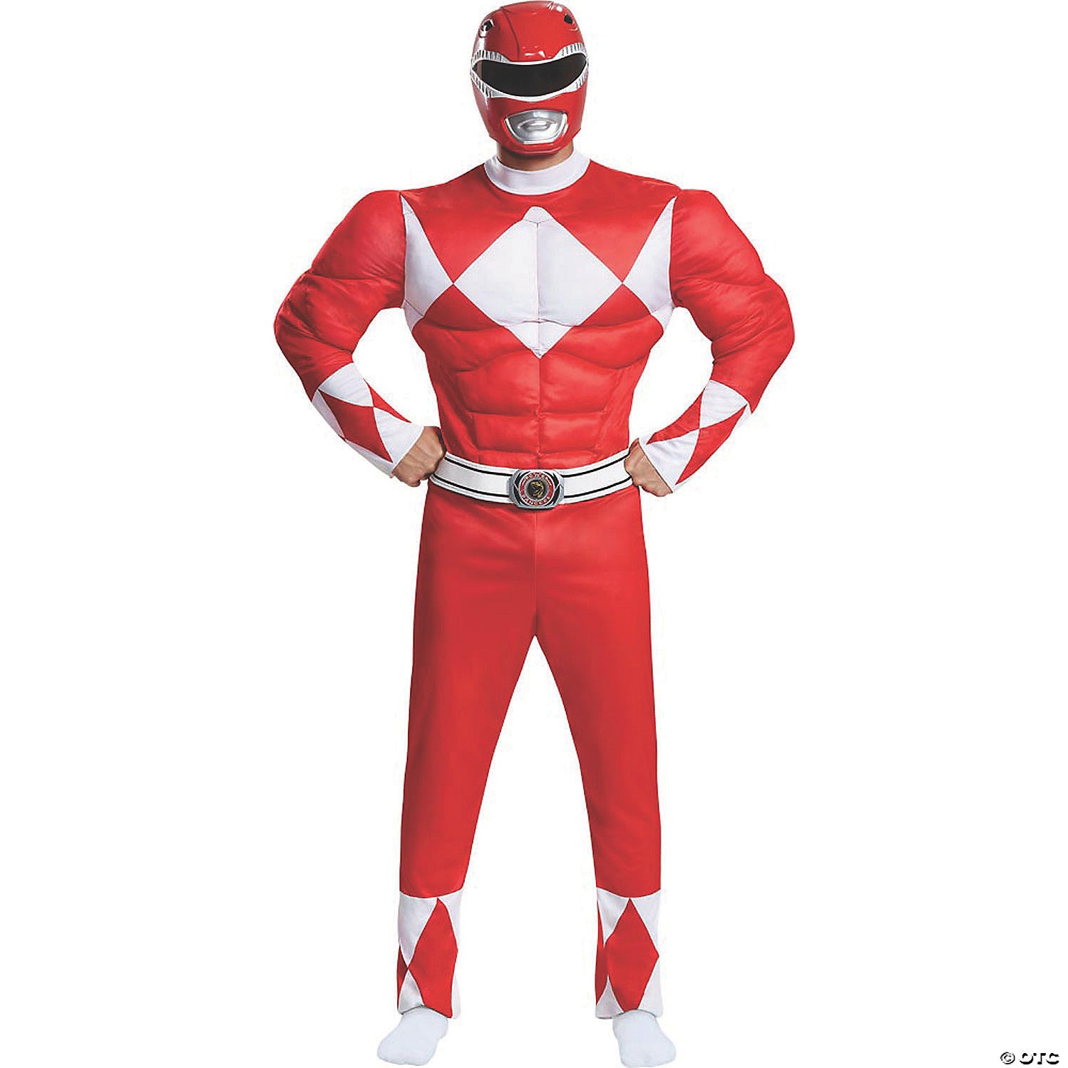 Men's Classic Muscle Mighty Morphin Power Ranger Red Ranger — Cosplay ...