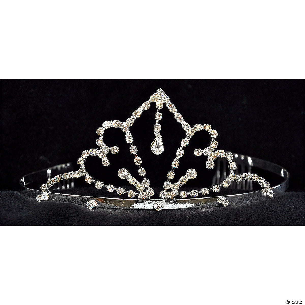2 1/4" Rhinestone Silver Child Tiara — Cosplay Supplies Inc