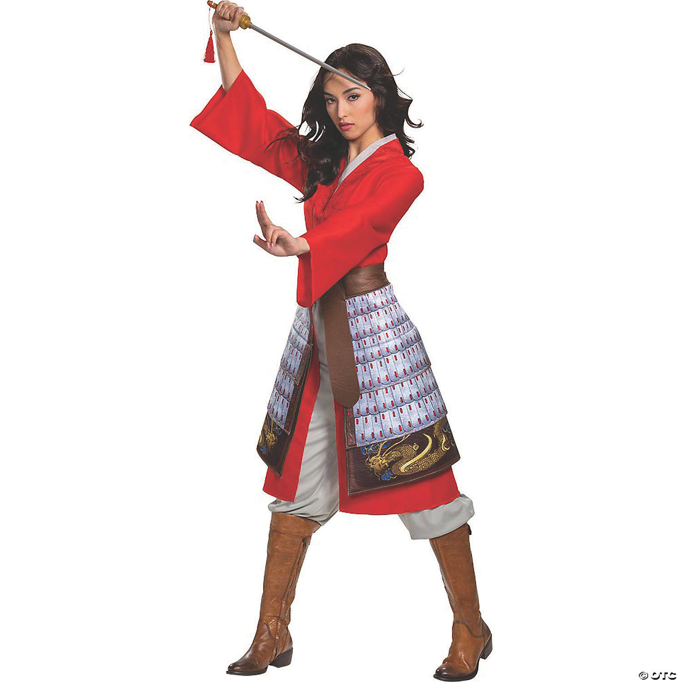 Women's Deluxe Mulan Hero Red Dress Costume — Cosplay Supplies Inc